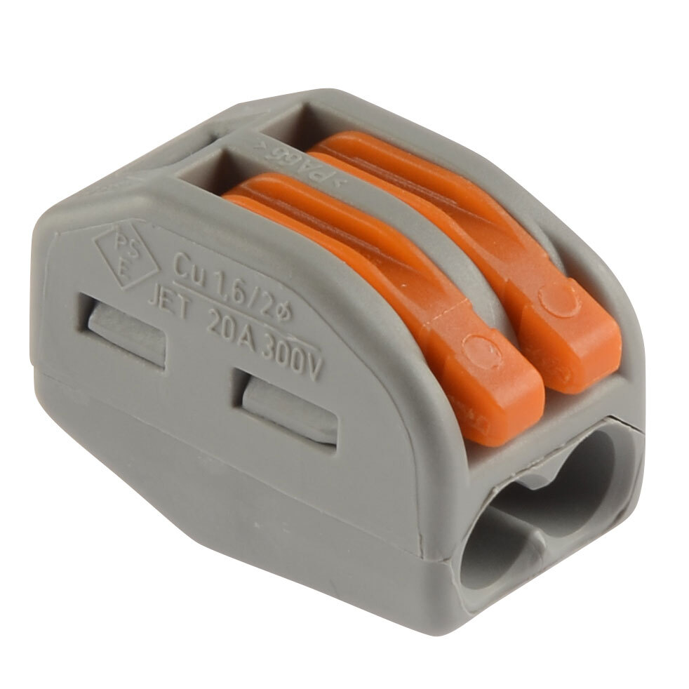 Wago 222 Verbindungsklemme wieder lösbar,2 Klemmstellen,2 x 0,08 - 2,5 ...