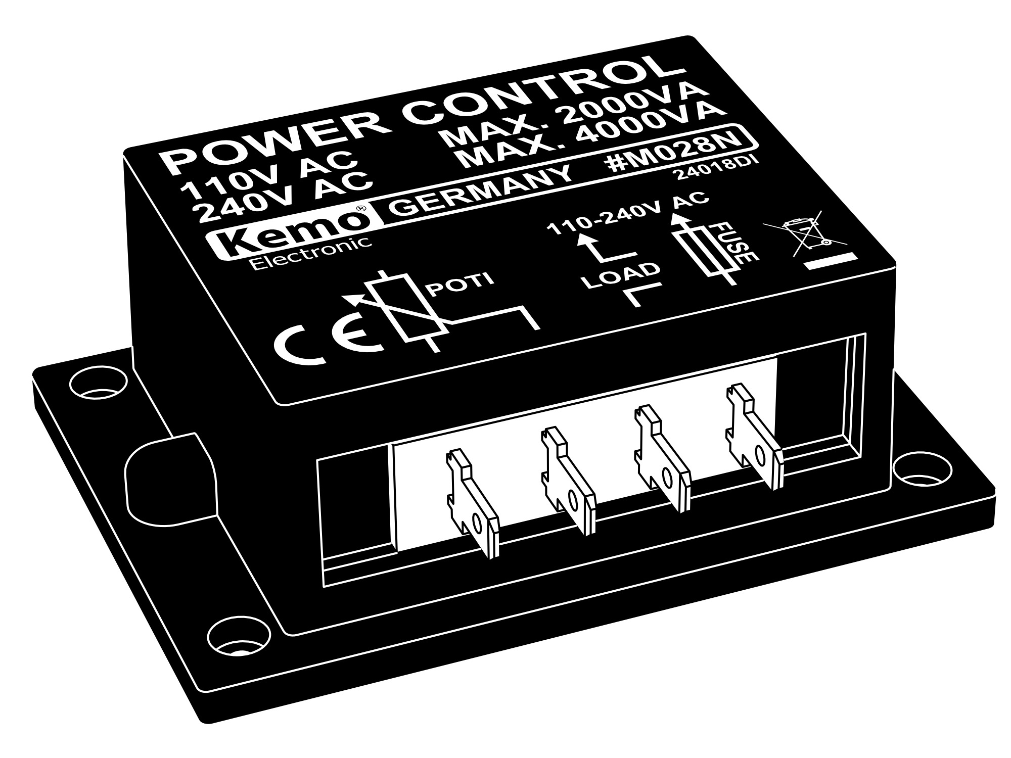 Kemo Leistungsregler M028N,110 - 240 V/AC,4000 VA | ELV Elektronik | Bausätze