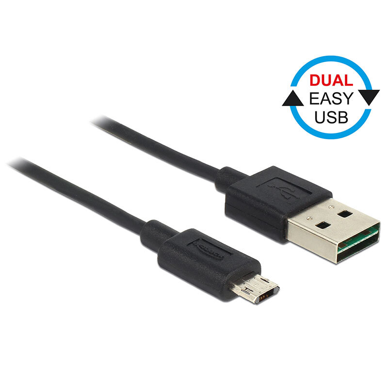 Delock USB 2.0 EASY-Kabel,USB-Stecker (Typ A) auf Micro-USB-Stecker ...