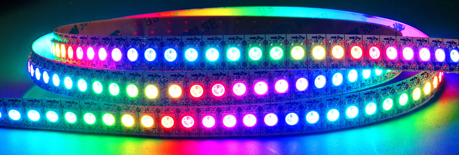 Diamex 2-m-LED-Streifen mit WS281-LEDs,144 LEDs/m,weiße Platine | ELV ...