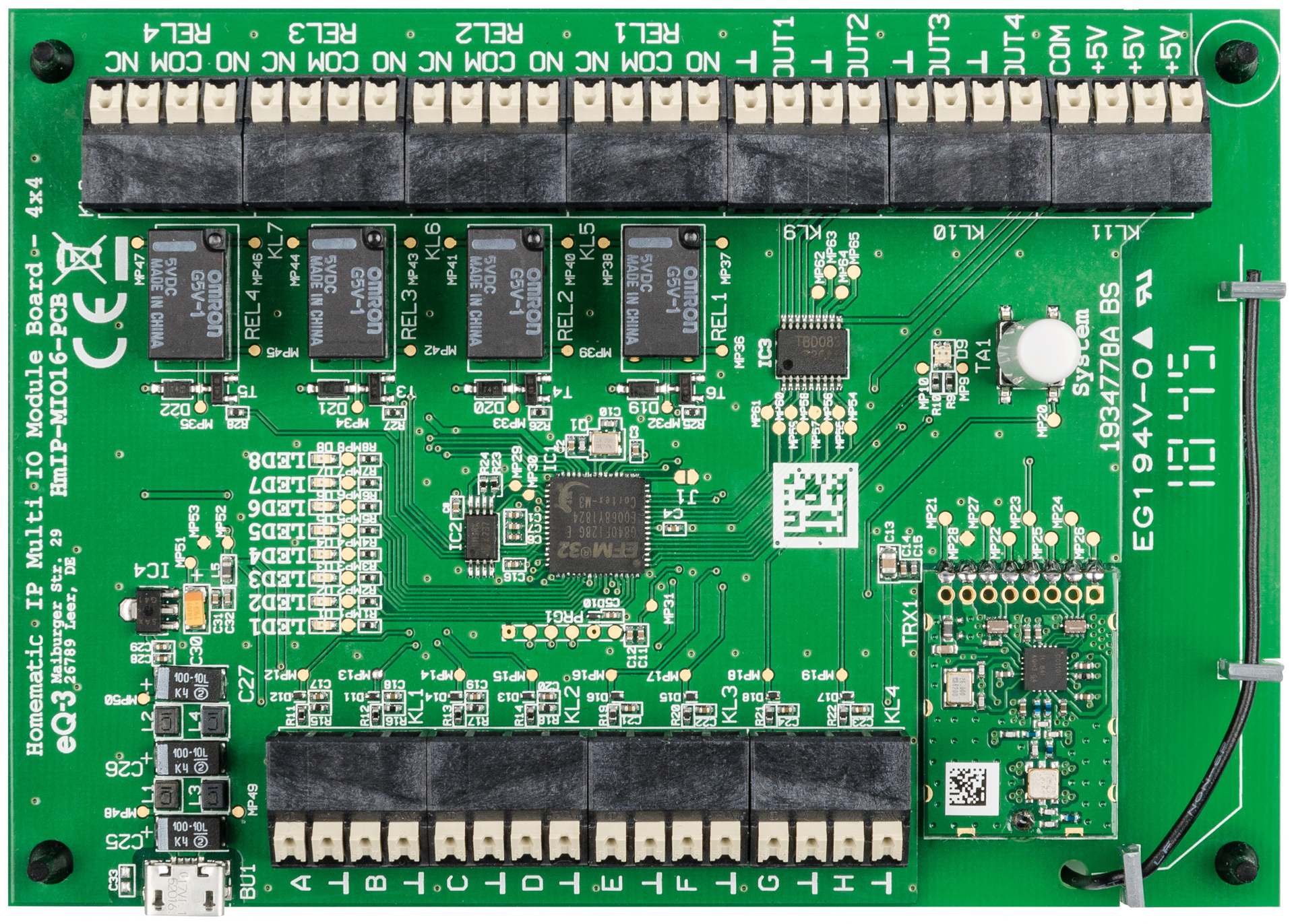 ELV Bausatz Homematic IP Multi IO Modulplatine - 4x4 -HmIP-MIO16-PCB ...
