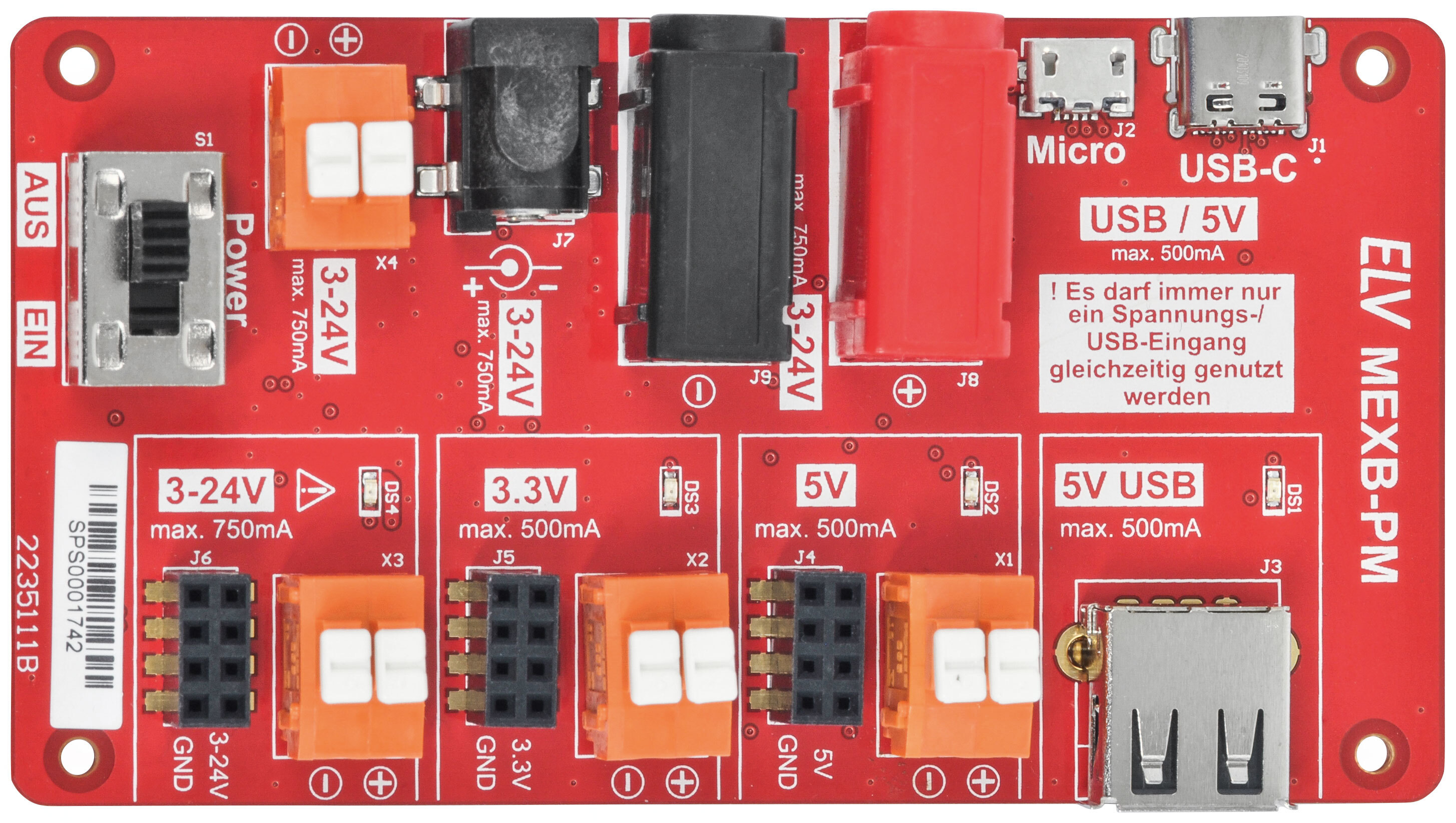ELV Bausatz Powermodul für Experimentierboards MEXB-PM | Bausätze