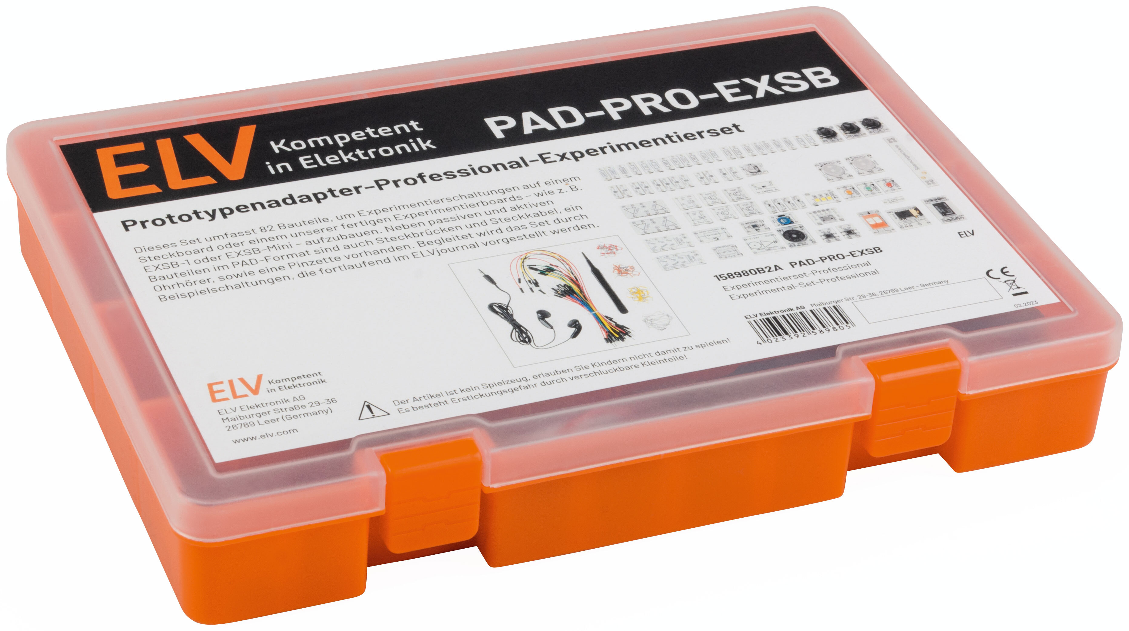 ELV Prototypenadapter-Professional-Experimentierset, PAD-PRO-EXSB, mit ...