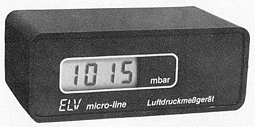 ELV micro-line: Digitaler Präzisions-Luftdruckmesser/ Barometer - Mit ...