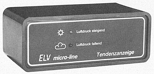 Tendenzanzeige für elektronische Barometer | ELV Elektronik | Fachbeiträge