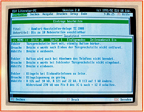 ELV-Literatur-PC | ELV Elektronik | Fachbeiträge ELV-Literatur-PC | ELV Elektronik | Fachbeiträge