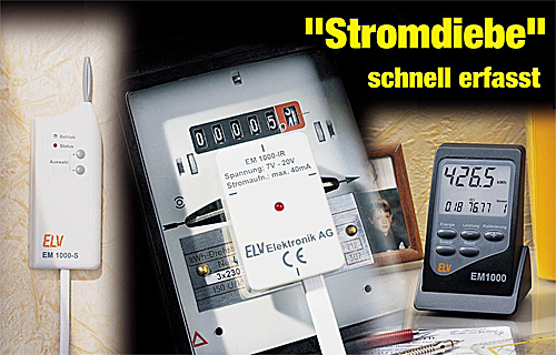 "Stromdiebe" schnell erfasst - Energiemontior EM 1000 Teil 2/2 | ELV ...