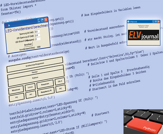 Tkinter - Grafische Anwendungen erstellen für Windows,OS X,Linux oder Raspbian Teil 2 | ELV ...