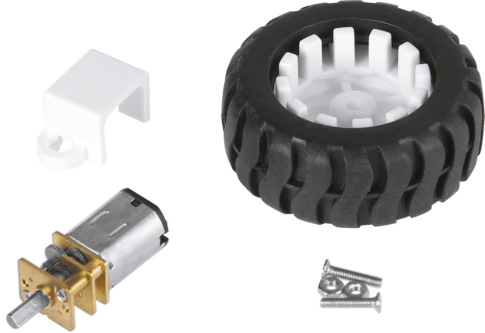 Joy-IT Getriebemotor com-motor03 mit Rad, ca. 300 min-1 bei 6 V | Bausätze