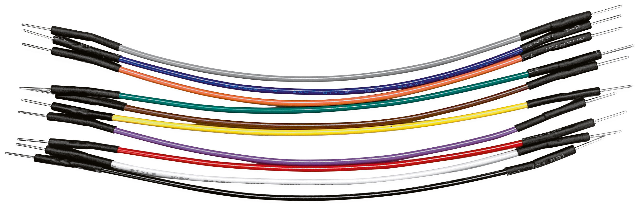 ELV hochwertiges Steckkabel-Set, Stecker auf Stecker, 10 Stück in ...