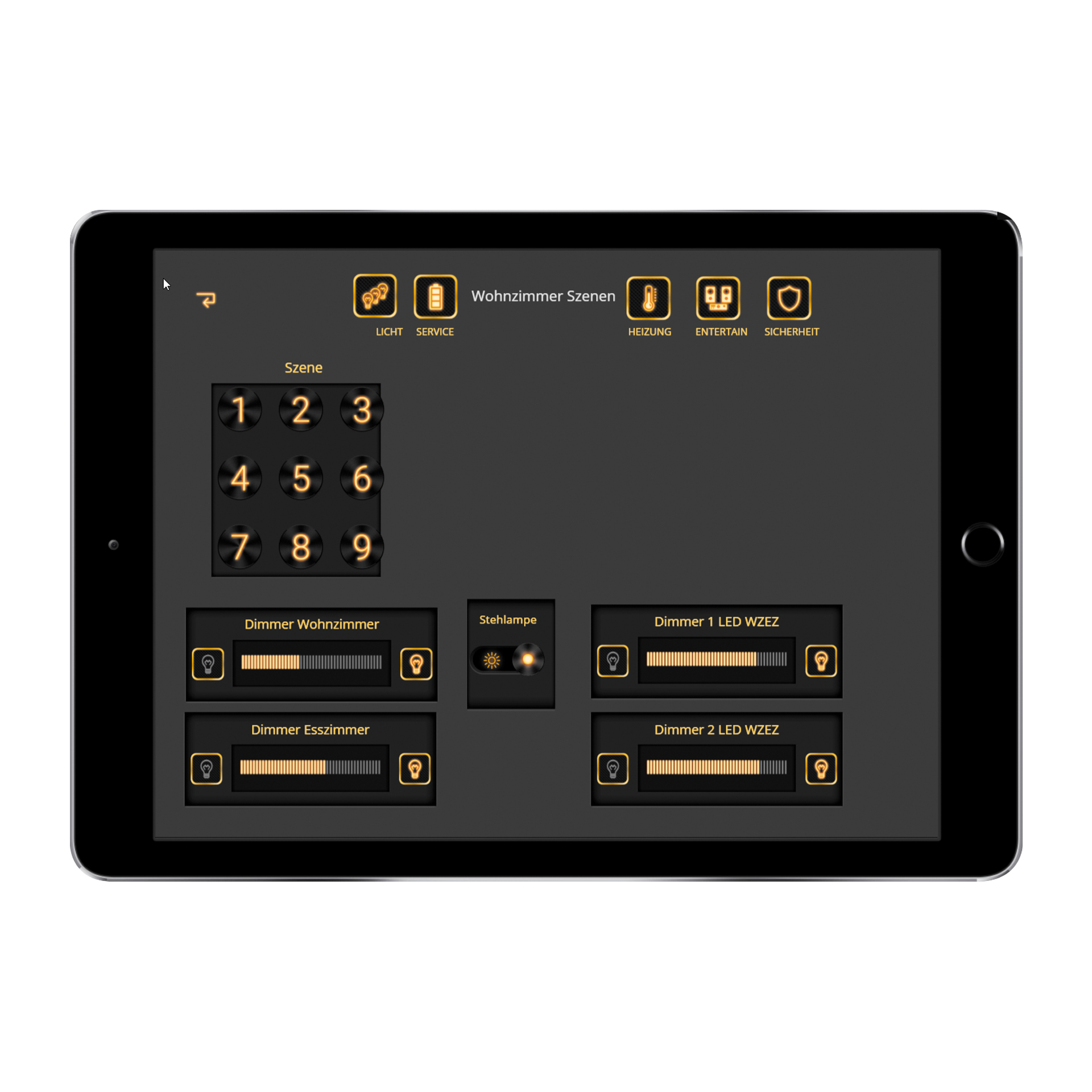 Schickes Smart Home - Visualisierung mit AIO CREATOR NEO und Smart Home ...