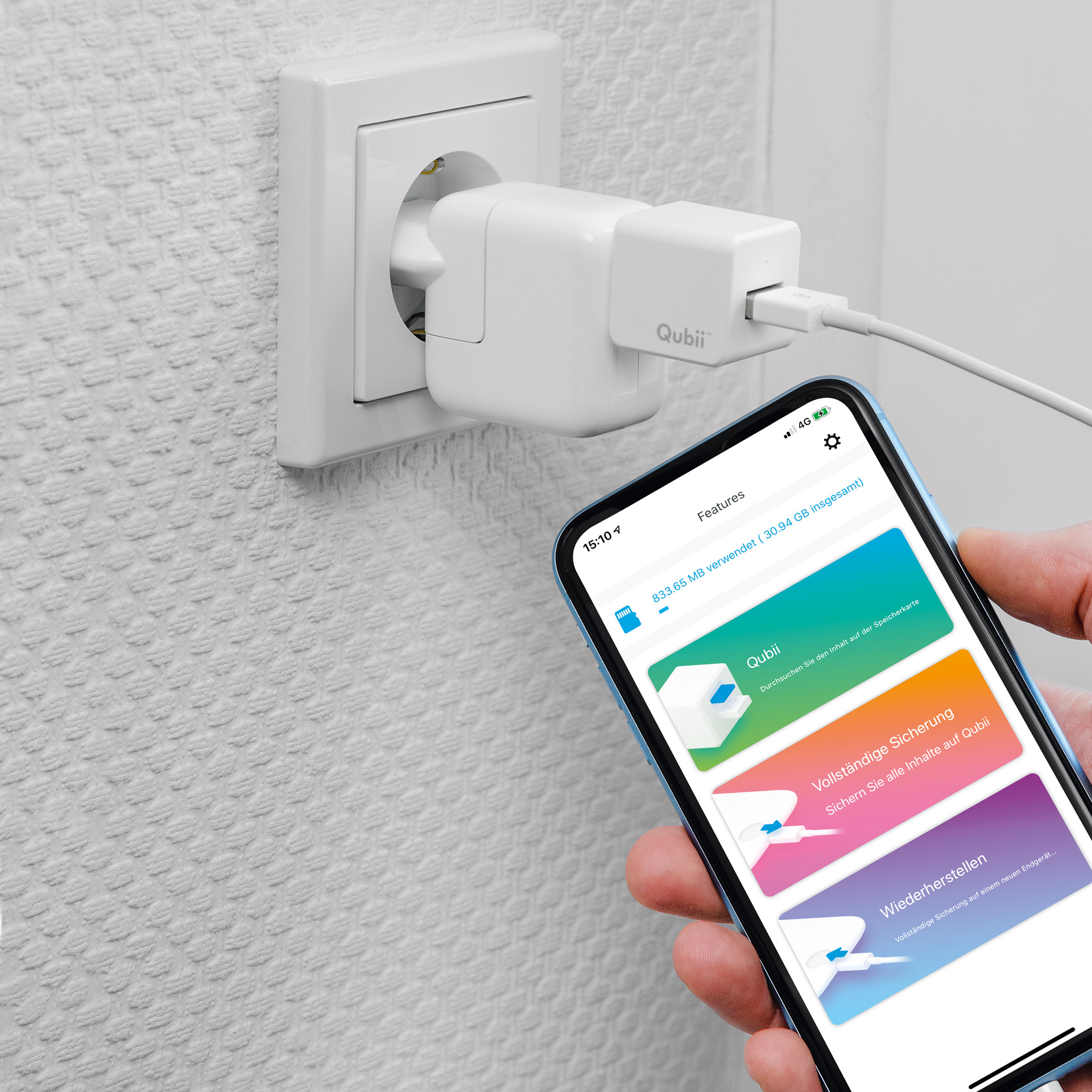 Leser testen den Auto-Back-up-Adapter Qubii für iPhone/iPad | Bücher ...