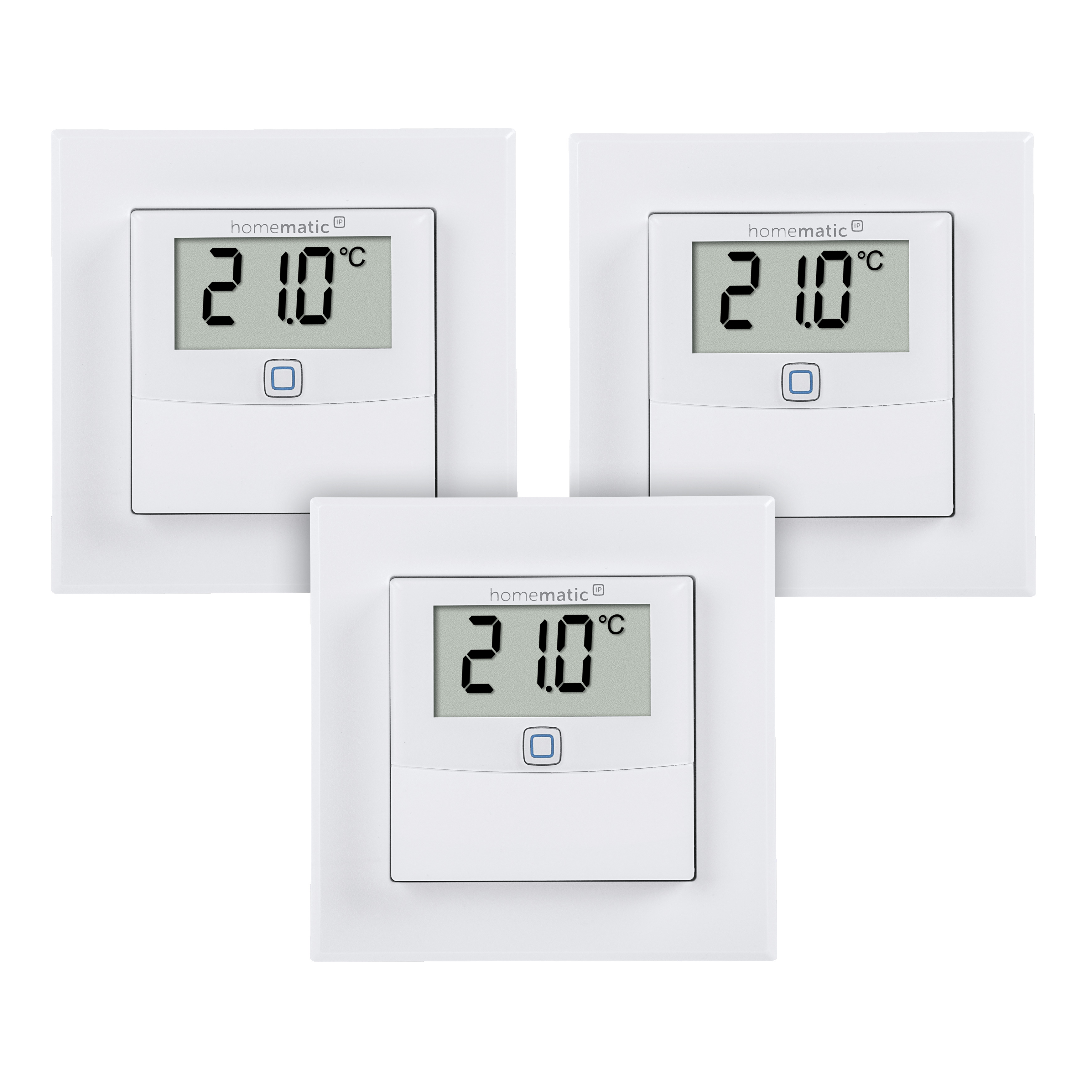 Homematic IP Smart Home 3er-Set Temperatur- und Luftfeuchtigkeitssensor ...