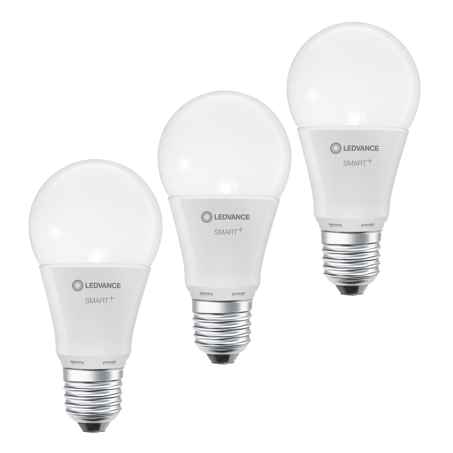 LEDVANCE 3er-Set SMART+ WiFi 14-W-LED-Lampe A100, E27, 1521 lm, warmweiß, 2700 K, dimmbar, App ...