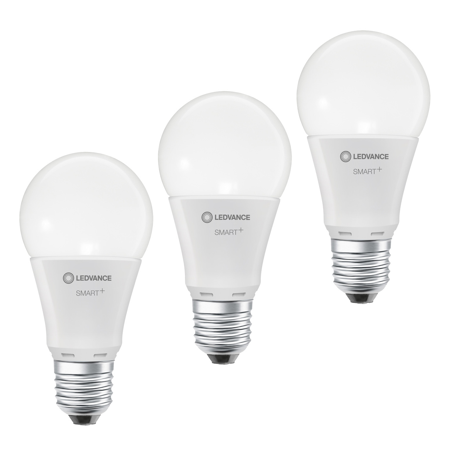 LEDVANCE 3er-Set SMART+ WiFi 9,5-W-LED-Lampe A75, E27, 1055 lm, warmweiß, 2700 K, dimmbar, App ...