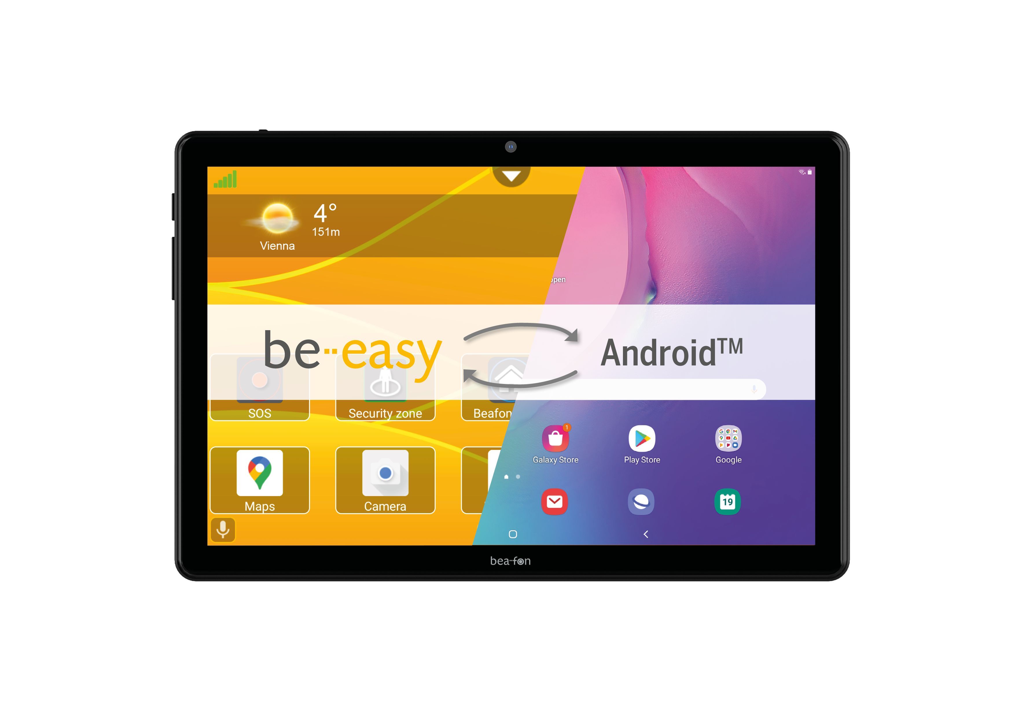 Bea-fon Senioren-Tablet TW10 Lite, 25,65-cm-Display, 1280 x 800p, Dual ...