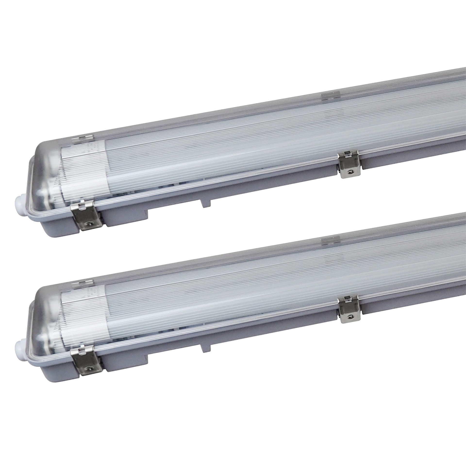 Blulaxa 2er-Set 36-W-LED-Feuchtraumwannenleuchte HumiLED vari, 2-flammig, 3800 lm, 4000 K, 120 ...