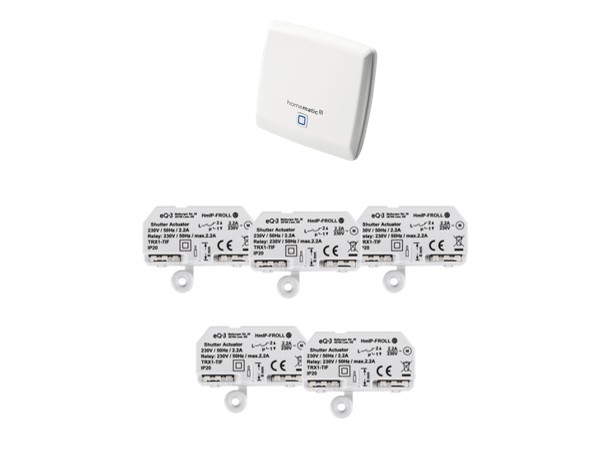 Homematic IP Smart Home Starter Set Rollladen, HmIP-HAP, HmIP-FROLL ...