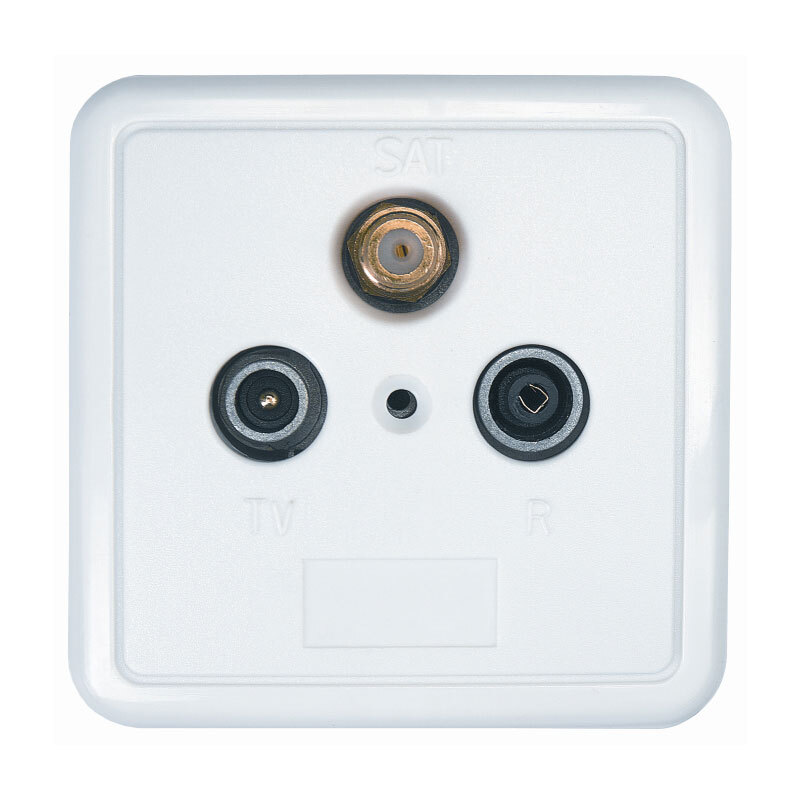 Axing 3-Port Sat-Antennensteckdose SSD 2-00,Einzel- und ...