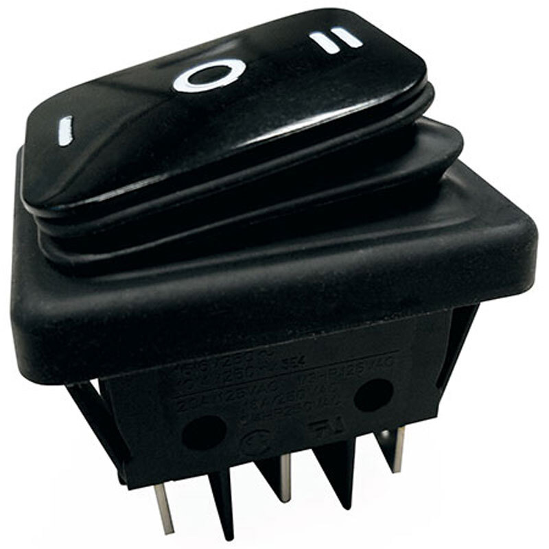 Einbau-Wippenschalter 16 A,schwarz | ELV Elektronik | Beleuchtung