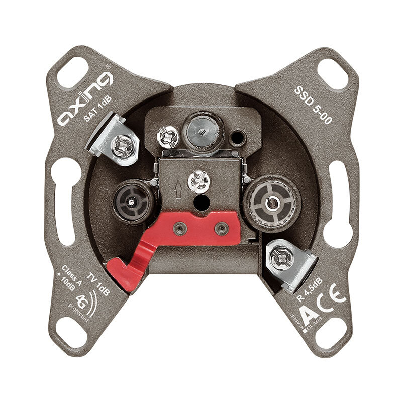 Axing 3-Port Sat-Antennensteckdose SSD 5-00,Einzel- und ...